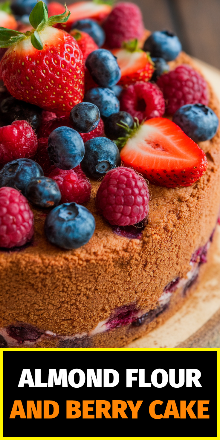 Almond Flour and Berry Cake
