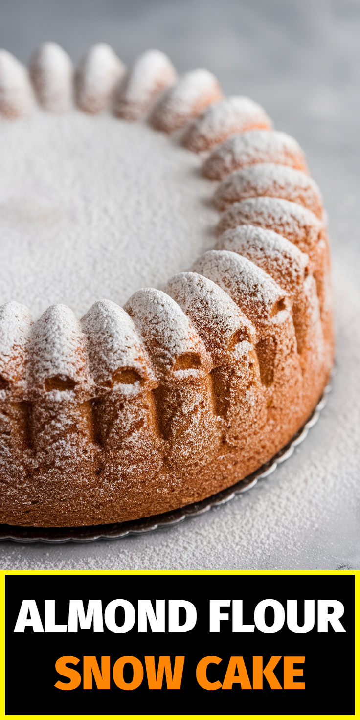 Almond Flour Snow Cake