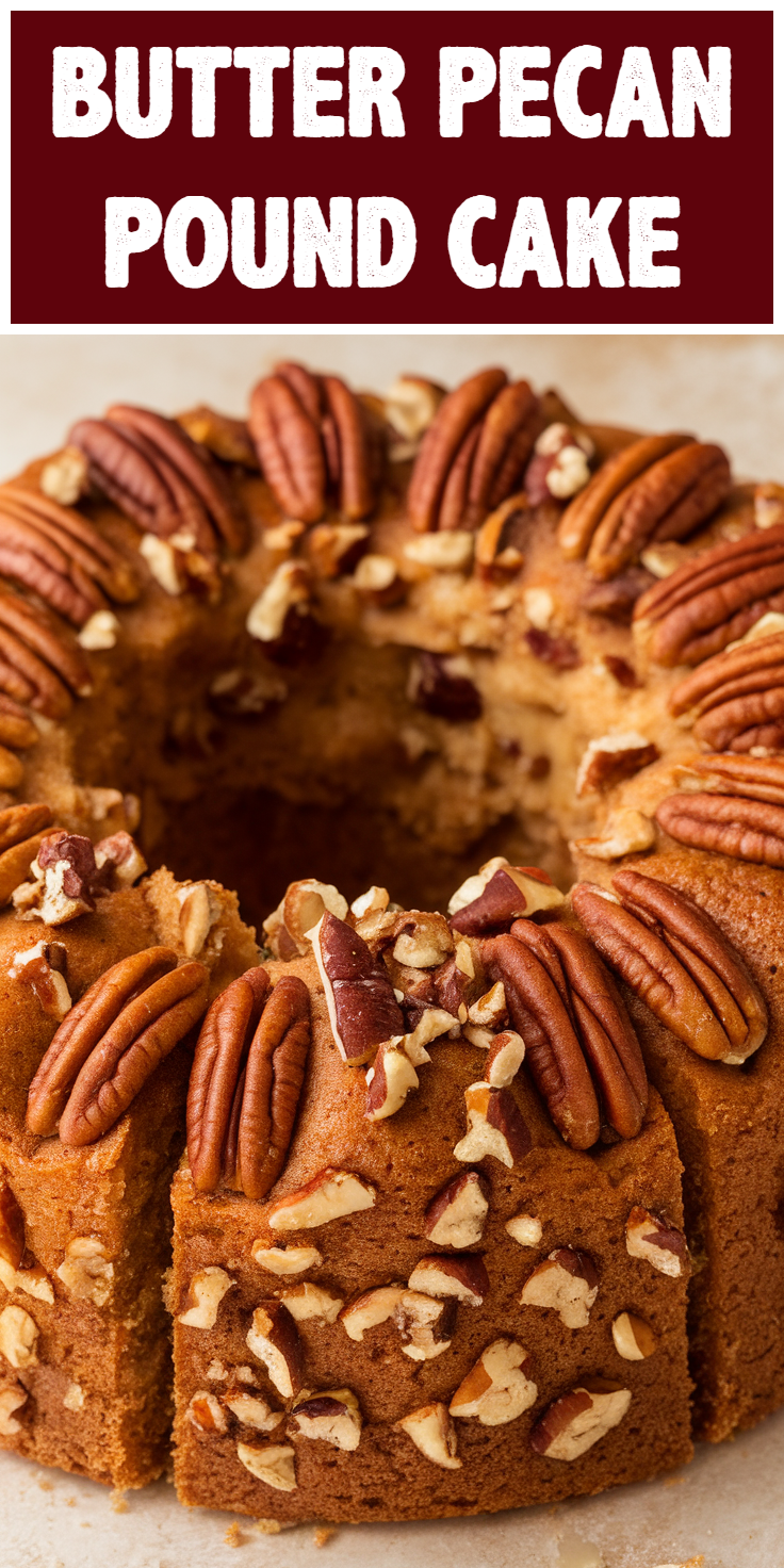 Butter Pecan Pound Cake
