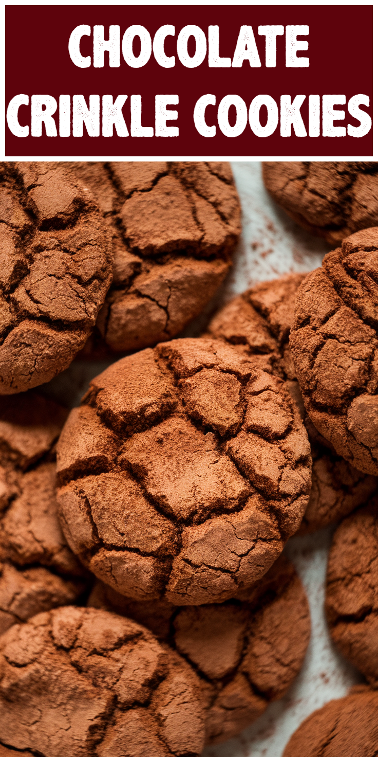 Chocolate Crinkle Cookies