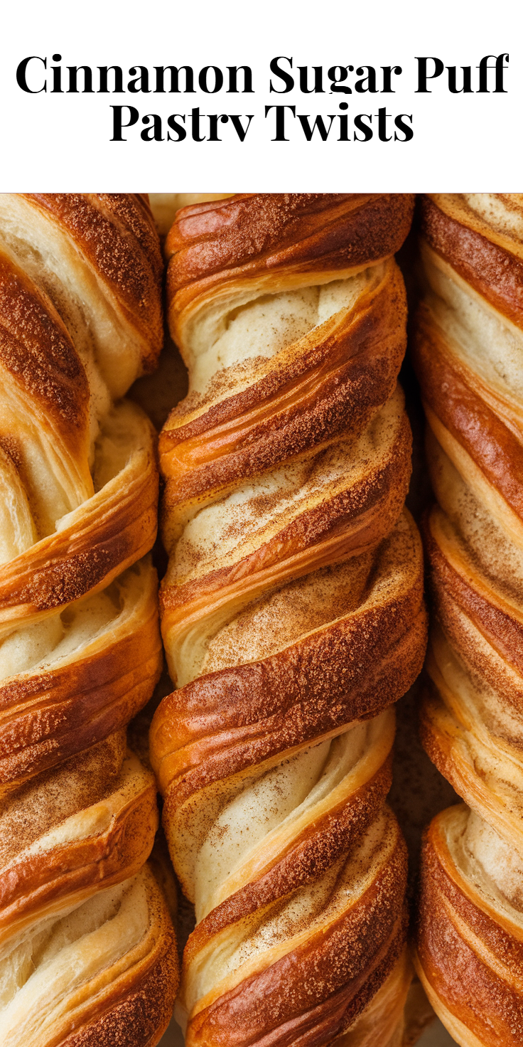 Cinnamon Sugar Puff Pastry Twists
