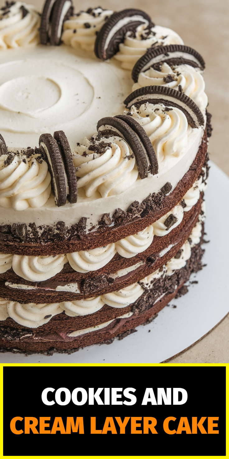 Cookies and Cream Layer Cake
