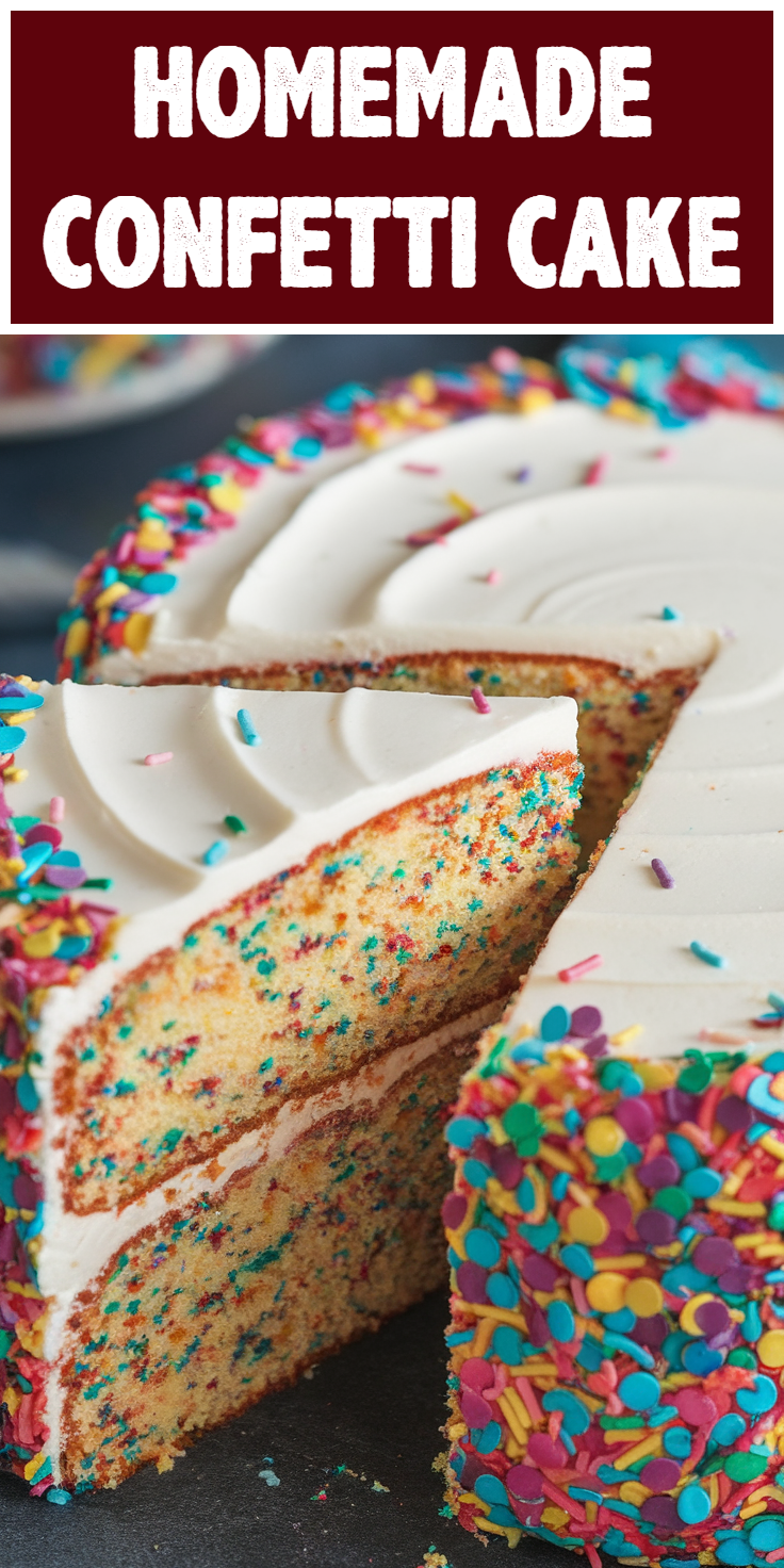 Homemade Confetti Cake