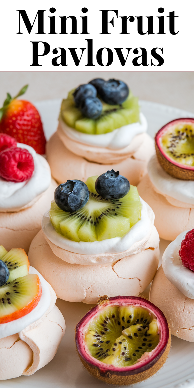 Mini Fruit Pavlovas