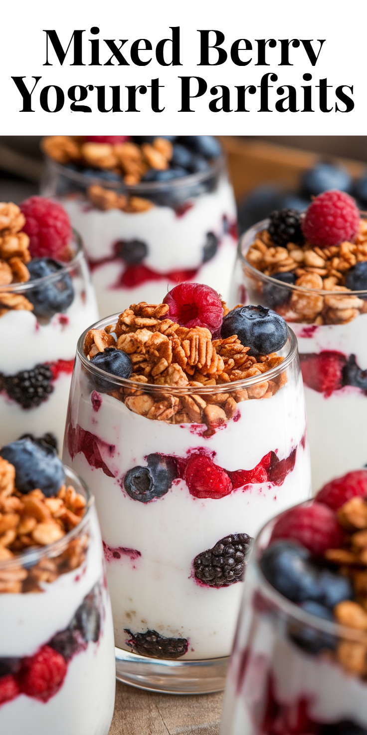 Mixed Berry Yogurt Parfaits