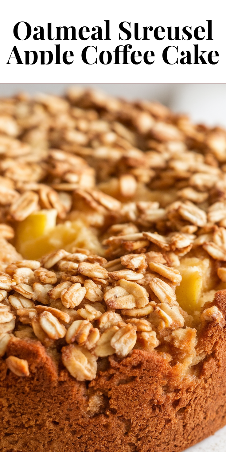 Oatmeal Streusel Apple Coffee Cake