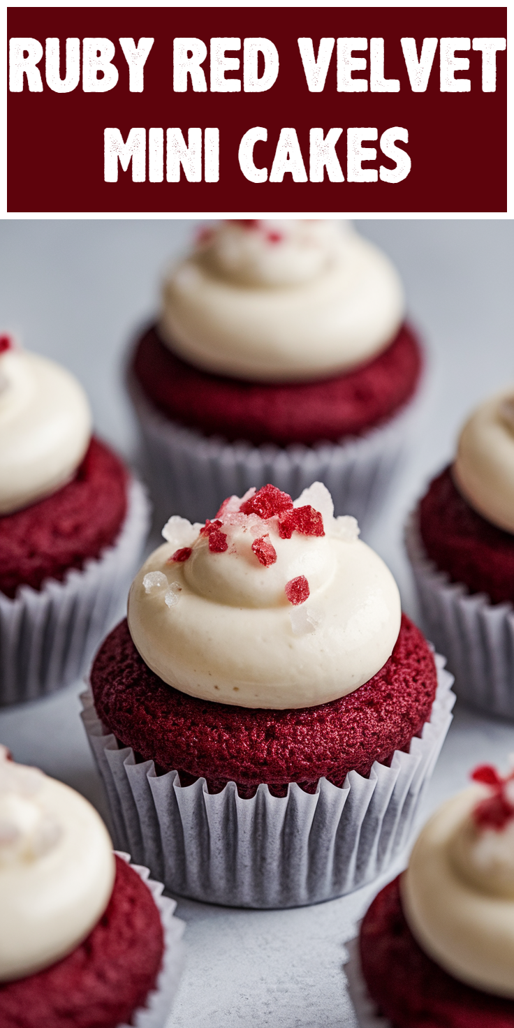 Ruby Red Velvet Mini Cakes