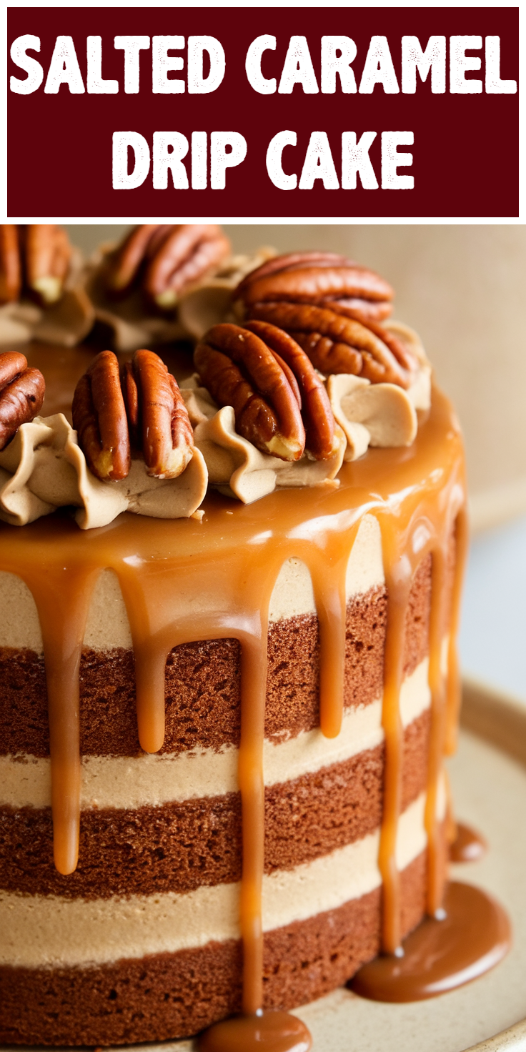 Salted Caramel Drip Cake