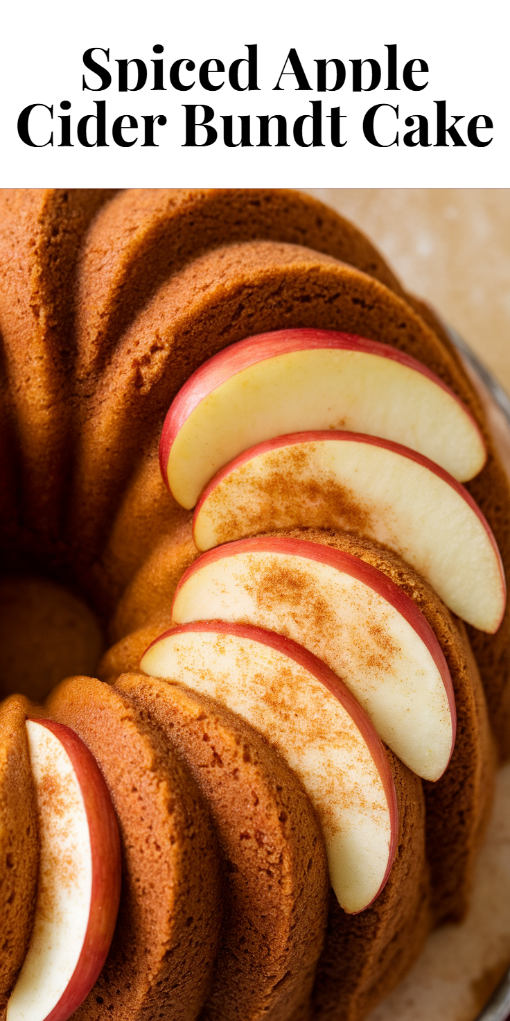 Spiced Apple Cider Bundt Cake