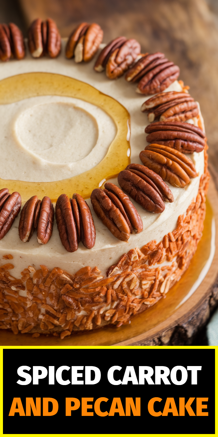 Spiced Carrot and Pecan Cake