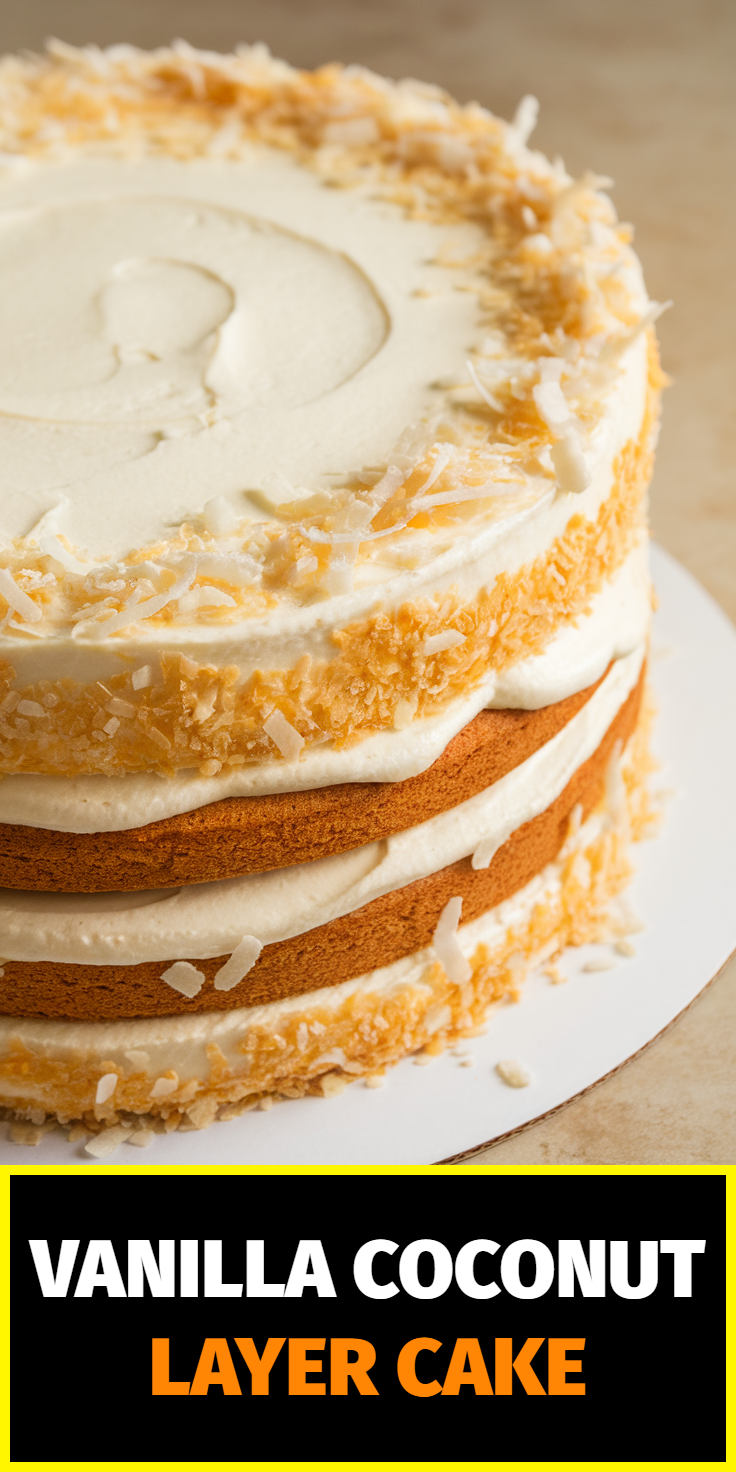Vanilla Coconut Layer Cake