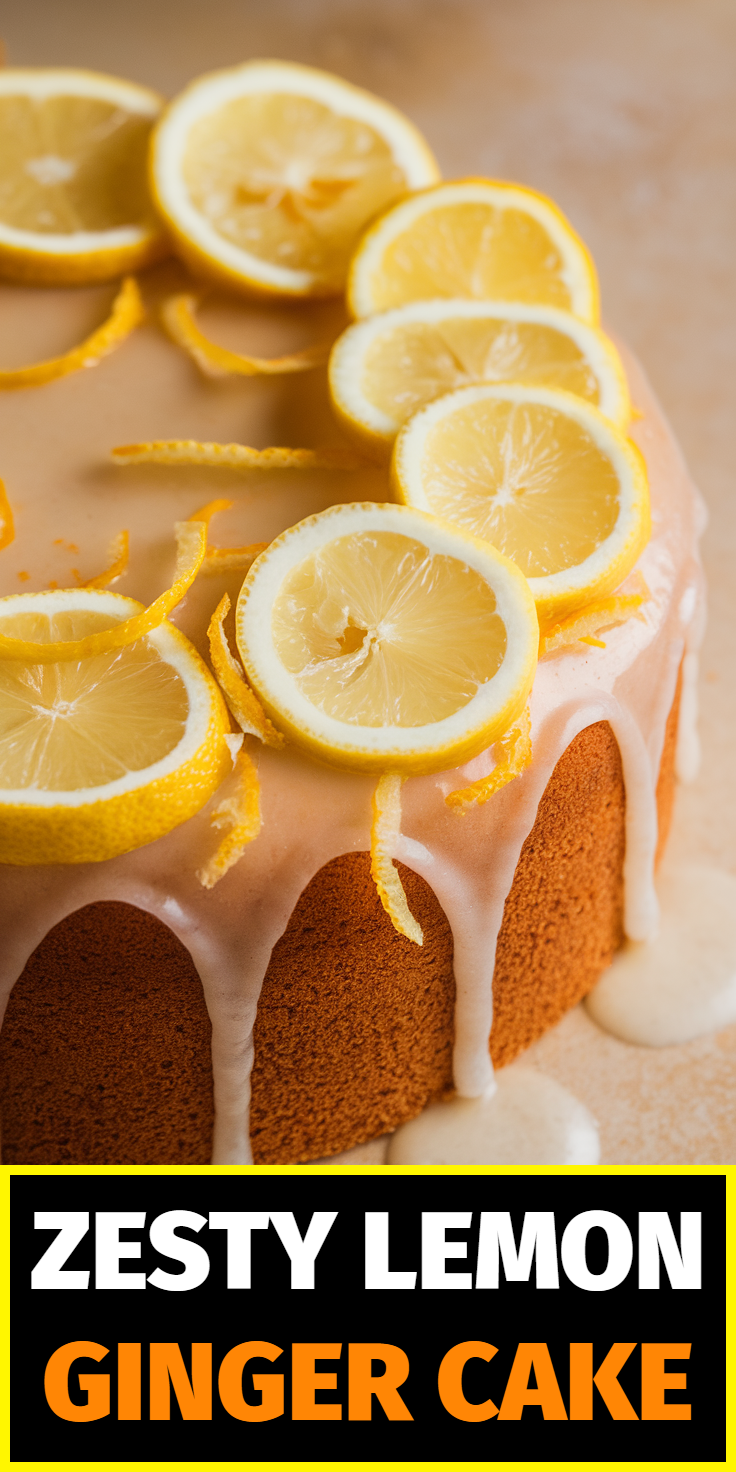 Zesty Lemon Ginger Cake