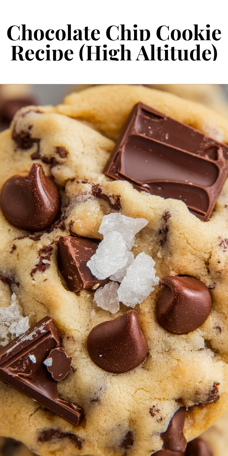 Chocolate Chip Cookie Recipe (High Altitude)
