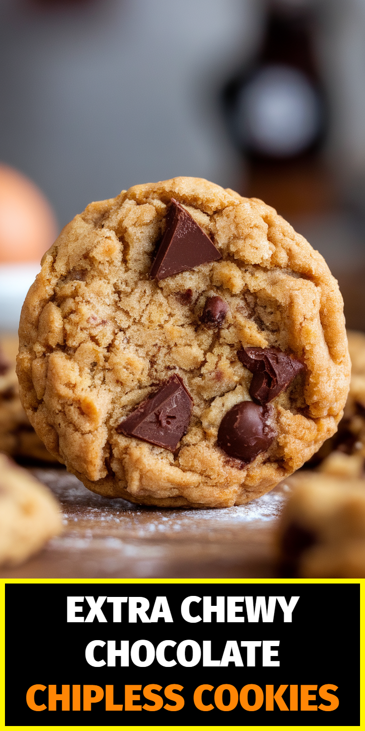 Extra Chewy Chocolate Chipless Cookies