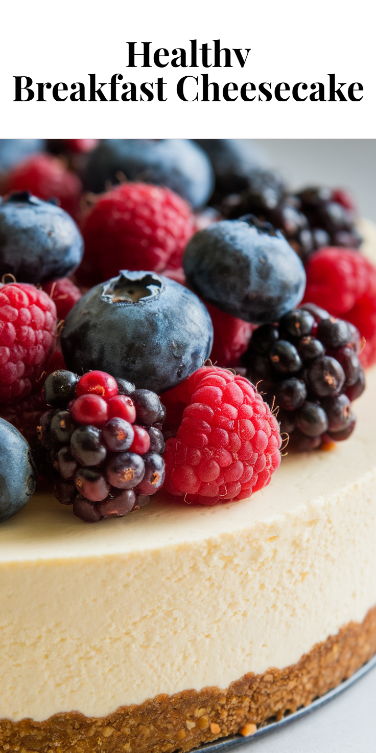 Healthy Breakfast Cheesecake