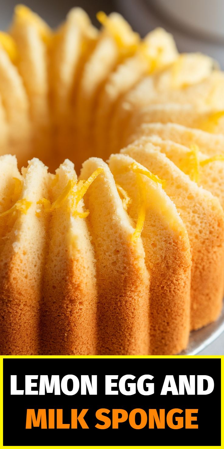 Lemon Egg and Milk Sponge