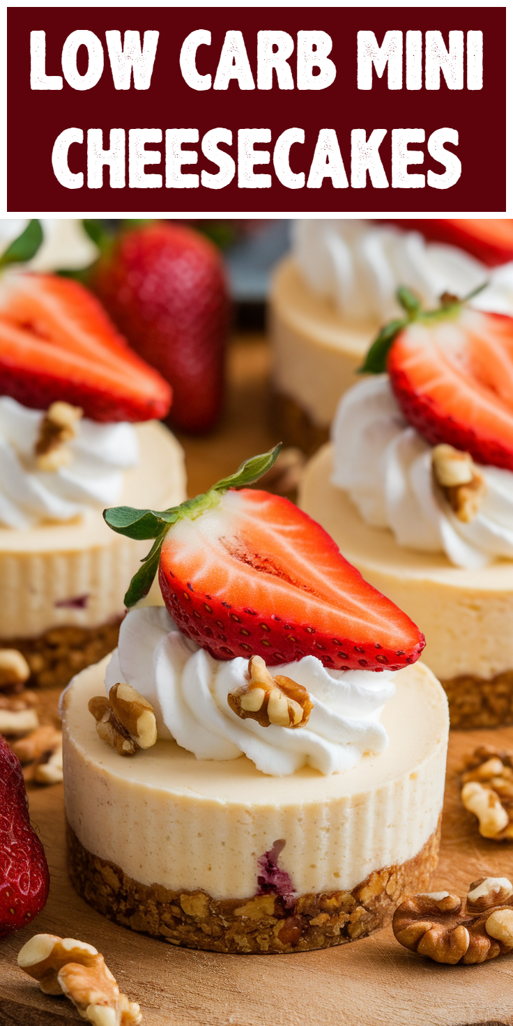 Low Carb Mini Cheesecakes