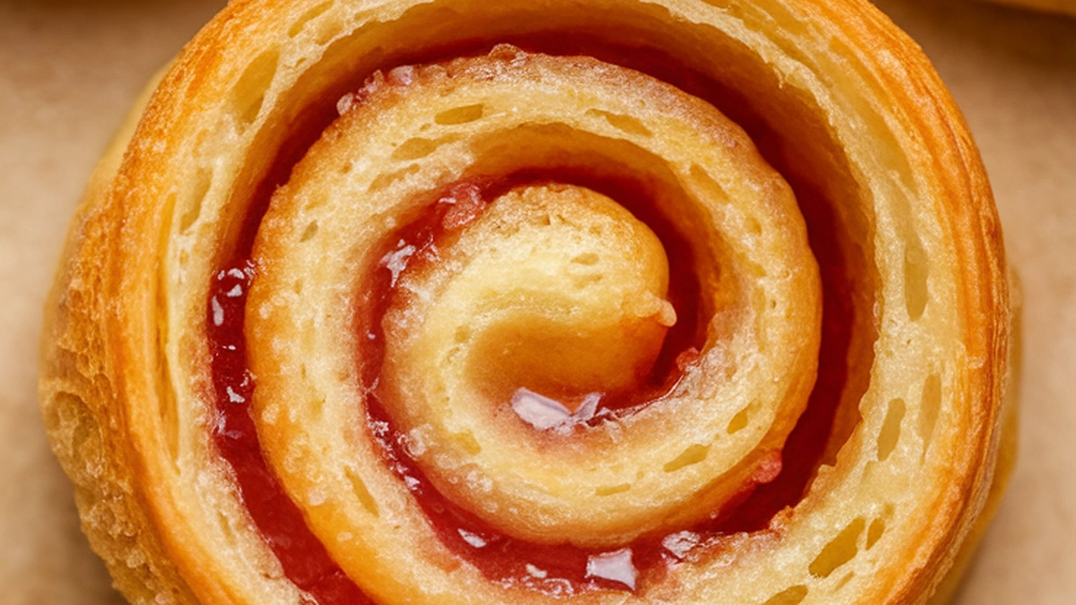 Suet Pastry Roll with Raspberry Jam