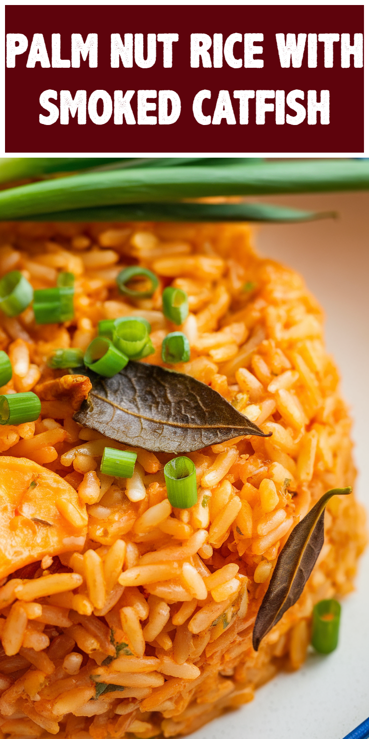Palm Nut Rice with Smoked Catfish